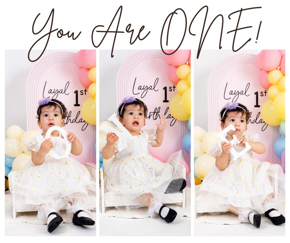1 Year Old Girl Birthday Photoshoot SS2 PJ | Bebe Photography